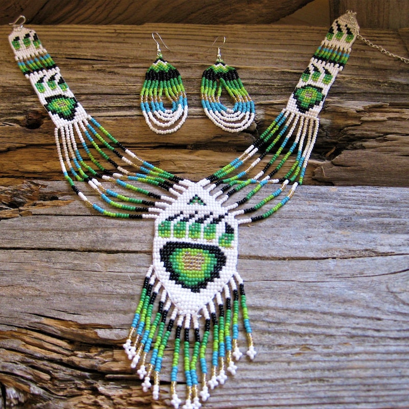 Native Beaded Earrings - Etsy