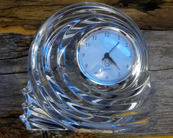 Lead crystal clock | Etsy