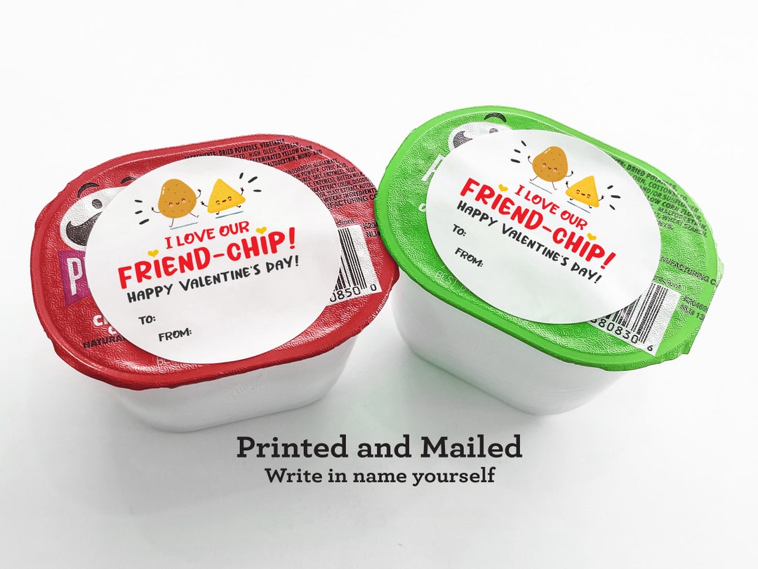 Chip Valentine Sticker Classroom Valentine Sticker School Valentine Non ...