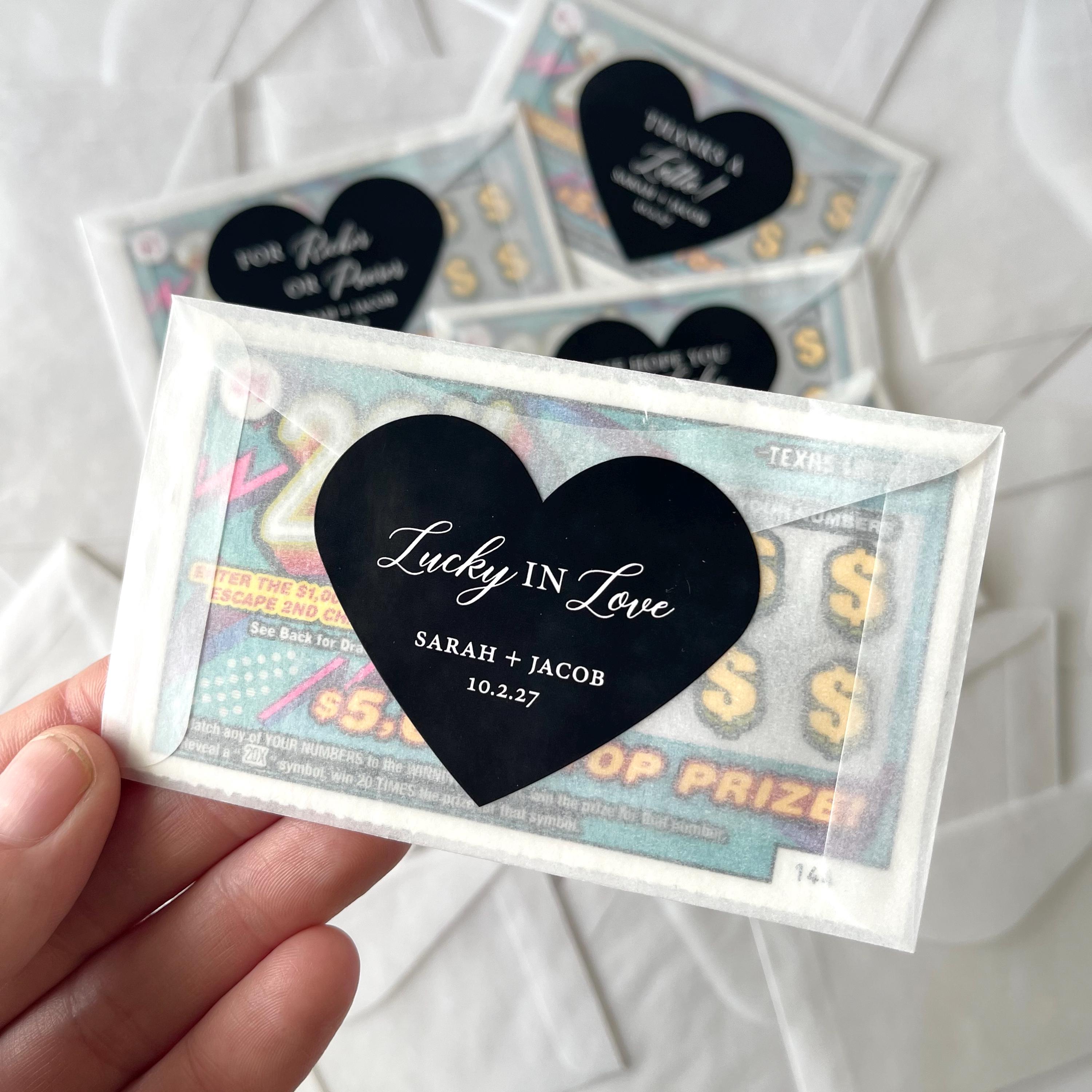 Lottery Ticket Favor - We Hope You Get Lucky Tonight Lottery Wedding ...