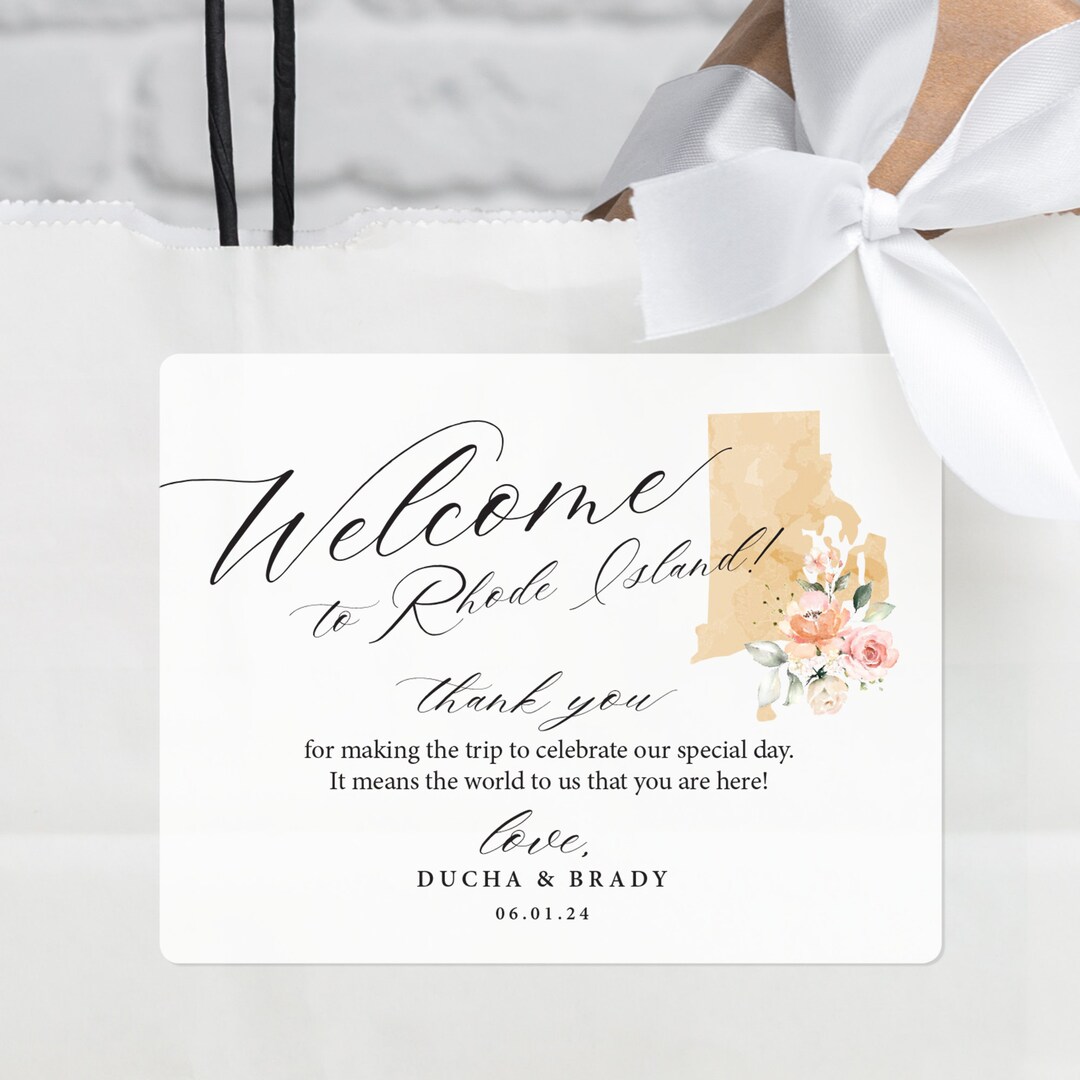 Wedding Welcome Bag Sticker Welcome Bag for Hotel Guests Stickers Out ...