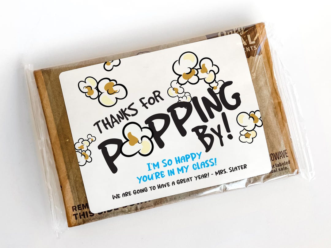 Thanks for Popping by Stickers for Teachers - Back to School Stickers ...