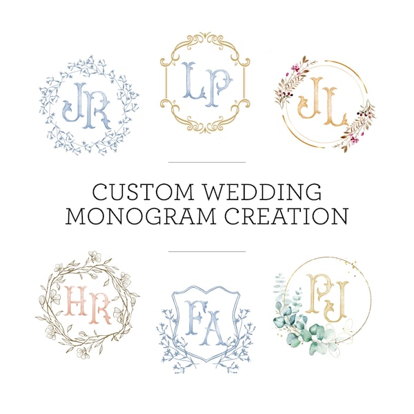 Custom Wedding Monogram - Etsy