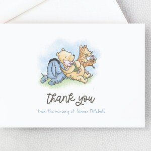 Classic Winnie the Pooh Thank You Card - Classic Winnie the Pooh - Personalized Thank You Card ...