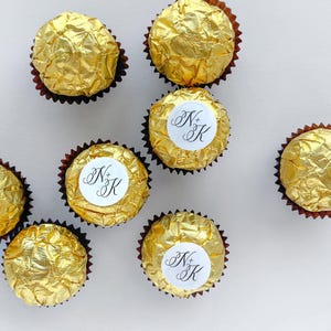 Ferrero Rocher Favor Stickers - Wedding Favor - Shower Favor ...