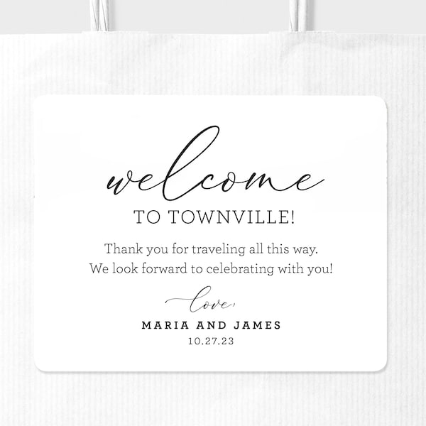 Hotel Welcome Card - Etsy