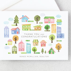 Realtor Thank You Card - Thank You Card for Realtors - Folded Card With ...