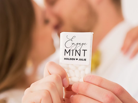 Engage MINT Tic Tac Stickers Engagement Party Favor Sticker - Etsy