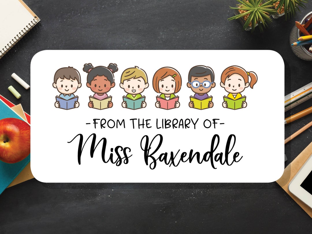 Book Sticker for Classroom - Bookplate for Teachers - This Book Belongs ...