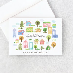 Realtor Thank You Card - Thank You Card for Realtors - Folded Card With ...