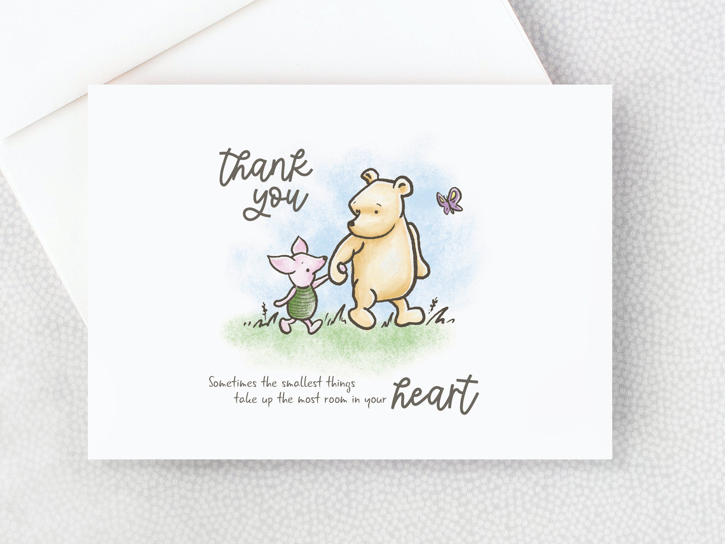 Winnie The Pooh Thank You Cards