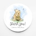 Classic Winnie the Pooh Favor Sticker Thank You Sticker Winnie the Pooh ...