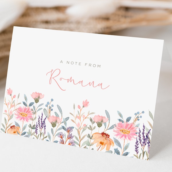 Personalized Note Cards With Envelopes - Etsy