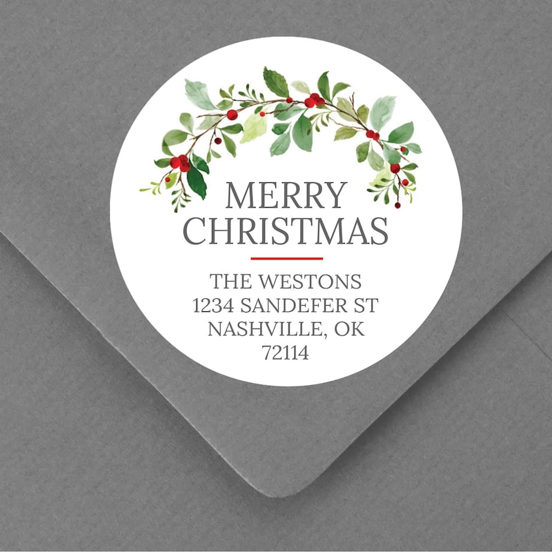Christmas Address Labels - Etsy