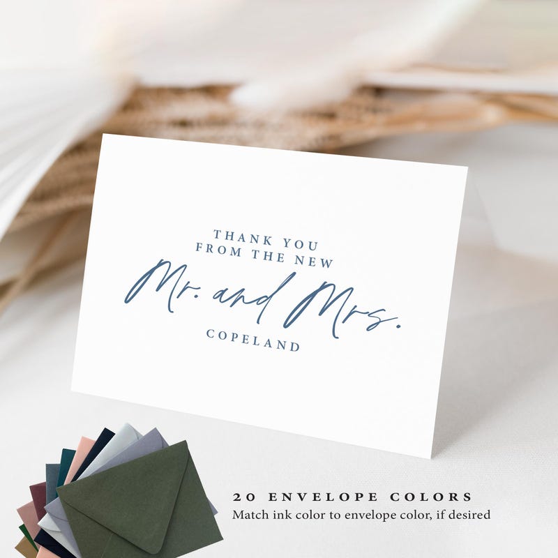Mr and Mrs Thank You - Etsy