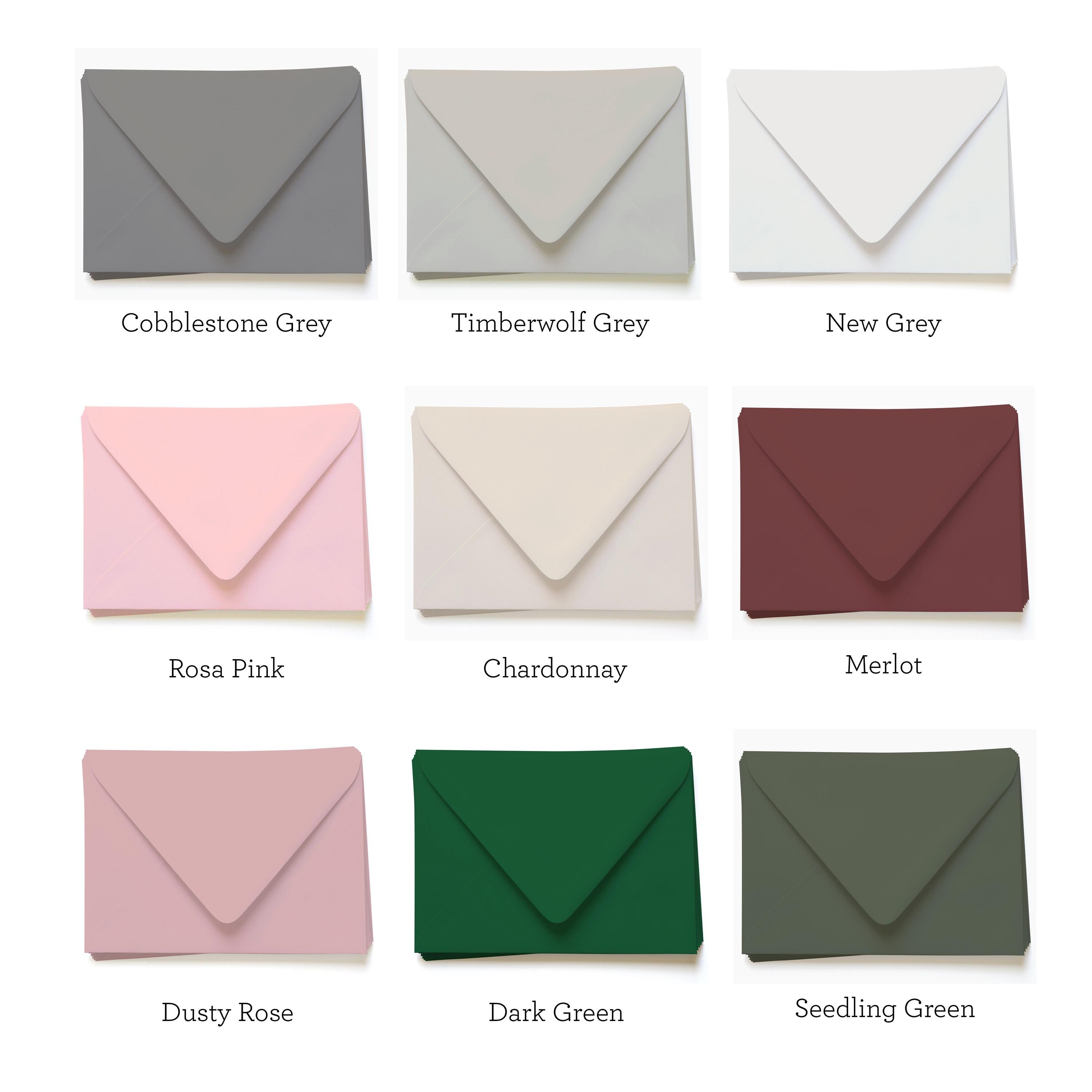 Personalized Stationery Set - Script Note Card Set - Simple Modern Flat ...
