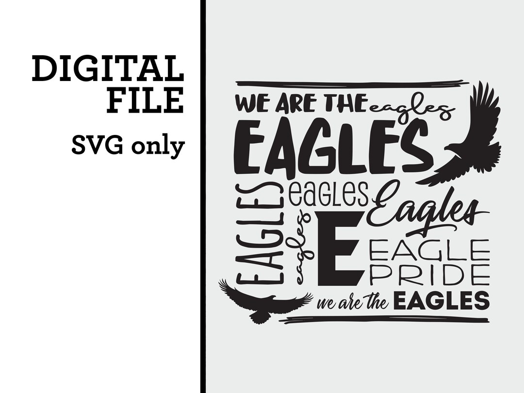 Eagle Mascot Svg - School Mascot Eagle Svg File - Digital File - School ...