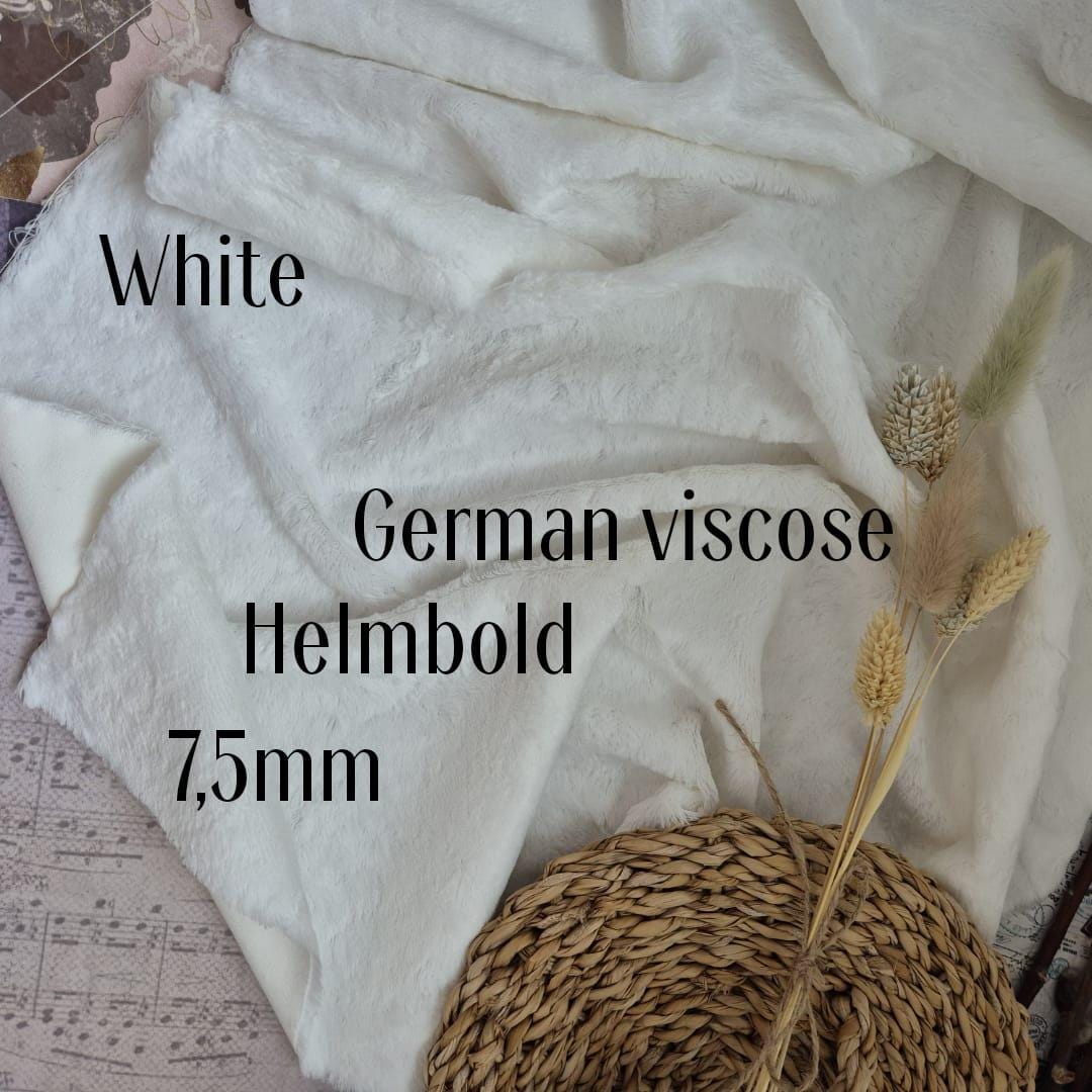 German Helmbold Viscose, 7.5 Mm Pile for Teddy Bears/ the Pile is Thick ...
