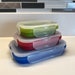 Collapsible Silicone Food Storage Container Combo Pack(3 Units) - Etsy