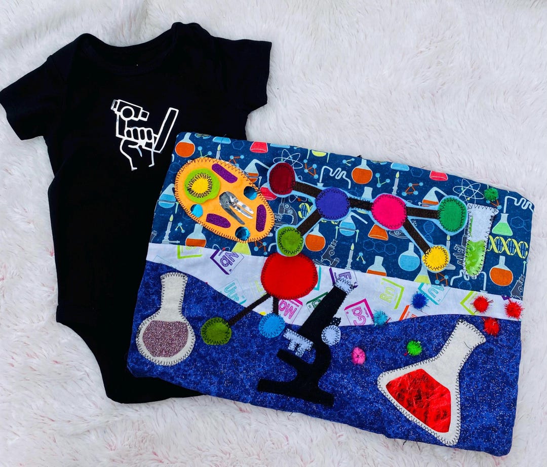 Science Power Onesie and Secsory Mat - Etsy