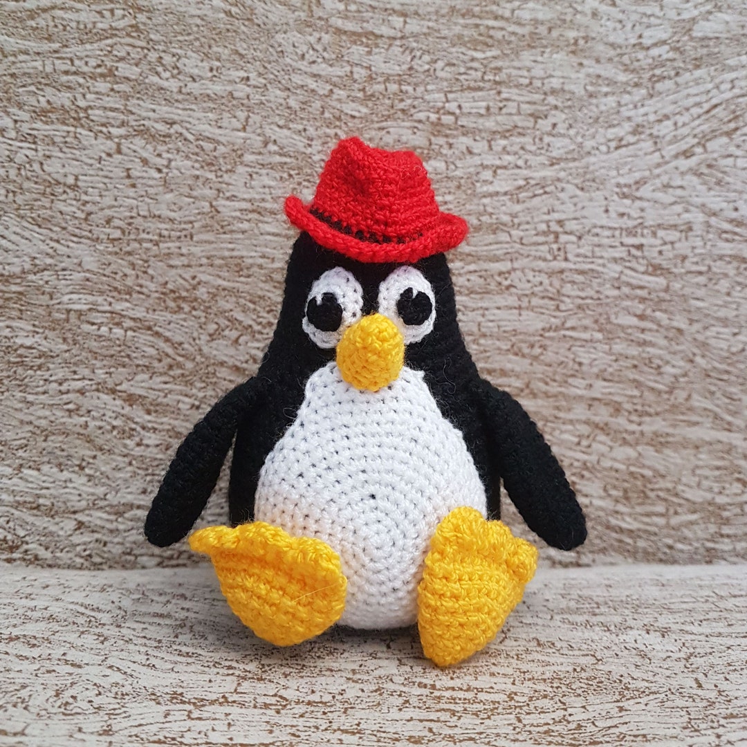 TUX - Linux Penguin (red Fedora Edition) - Etsy