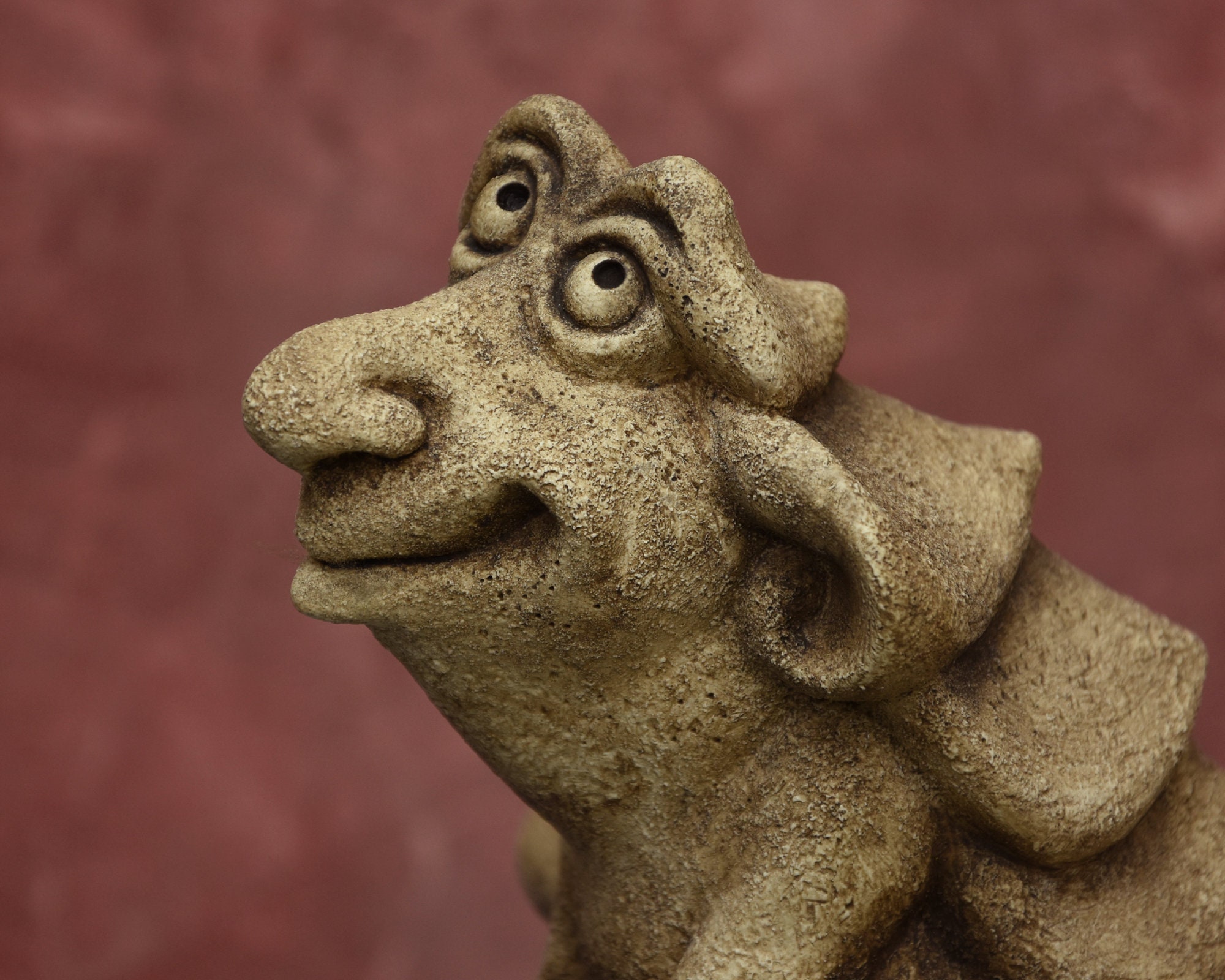 Stone Gargoyle PUCE Cute Troll Mischievous House Buddy | Etsy