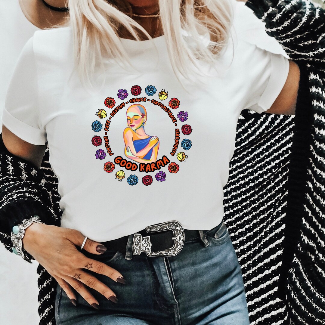 Good Karma Design, PNG Download, Positive Vibes Tee, Mug, Hoodie - Etsy