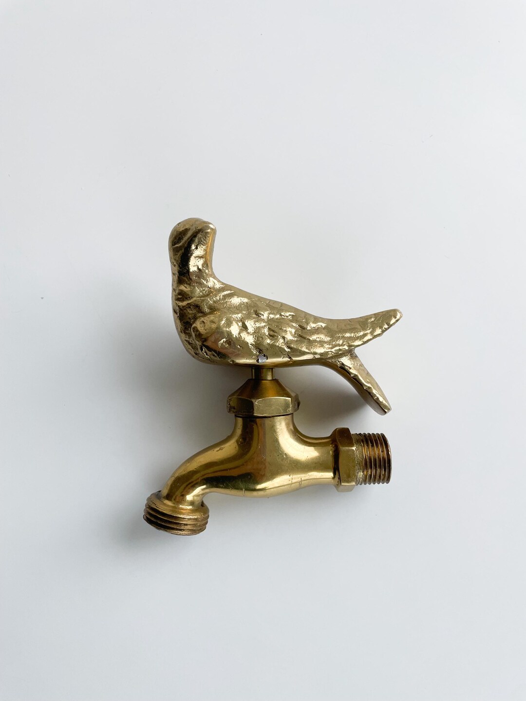 Brass Bird Faucet Handle, Outdoor Hose Spigot, Garden Water Faucet ...