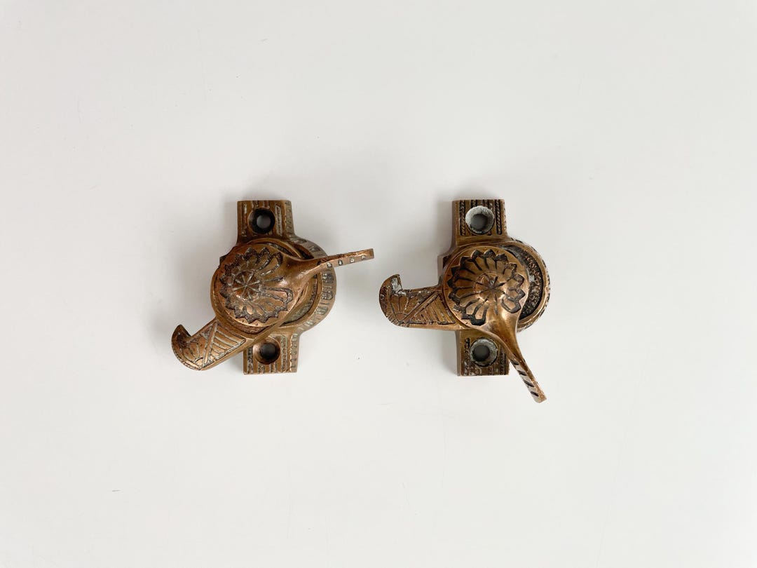 Vintage Brass Window Lock, Locking Sash Hardware for Old Home - Etsy