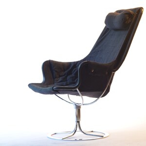 BRUNO MATHSSON Jetson Chair in Blue Canvas Upholstery - Etsy