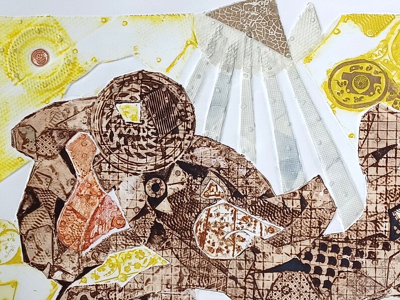 PAOLO BONI Silent Valley Vintage Graphisculpture Print - Etsy