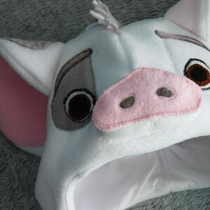 Pua Hat, Pig Hat, Moana, Vaiana, Pua Costume, Pig, Fleece Hat - Etsy