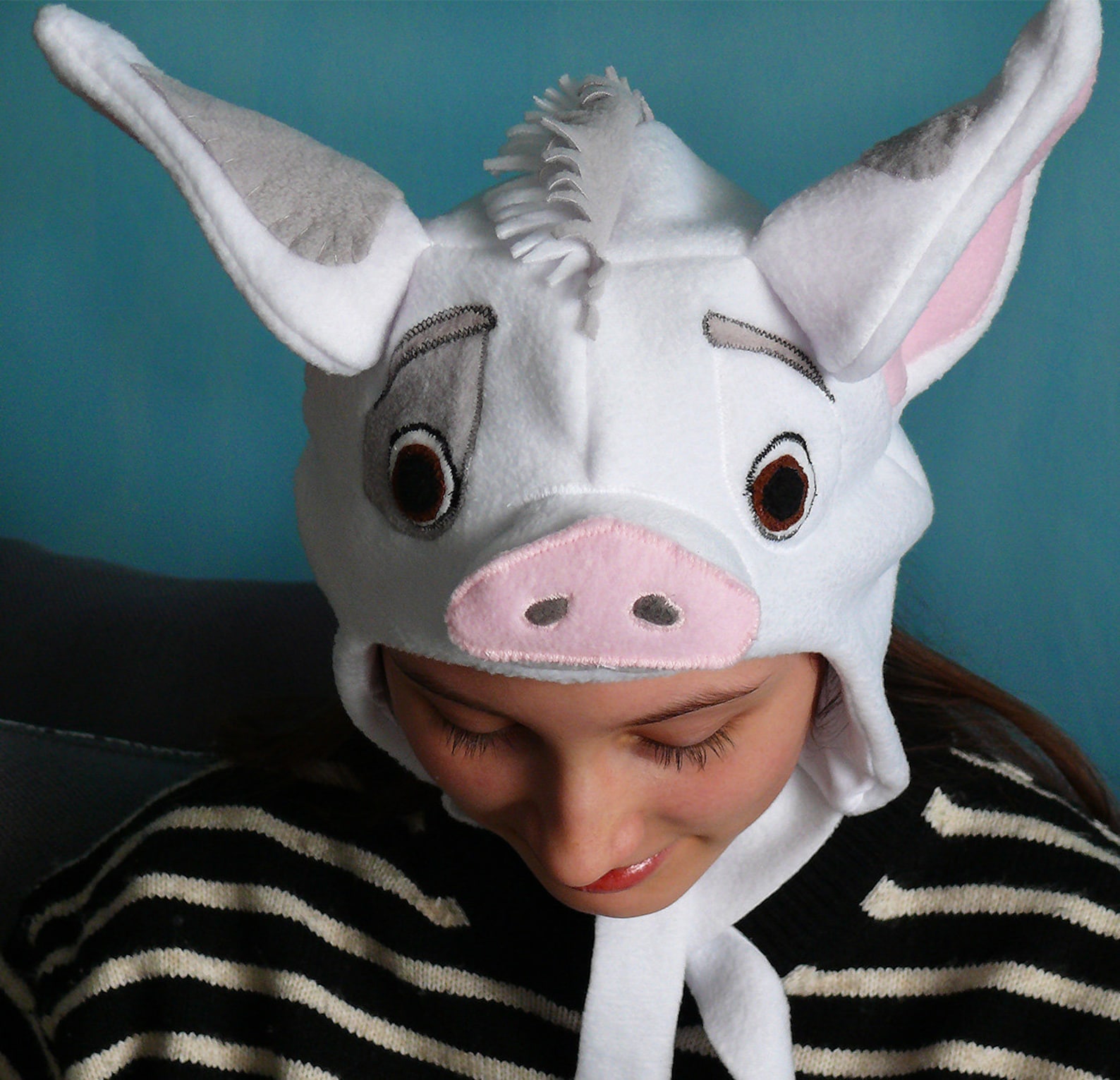 Pua Hat, Pig Hat, Moana, Vaiana, Pua Costume, Pig, Fleece Hat - Etsy