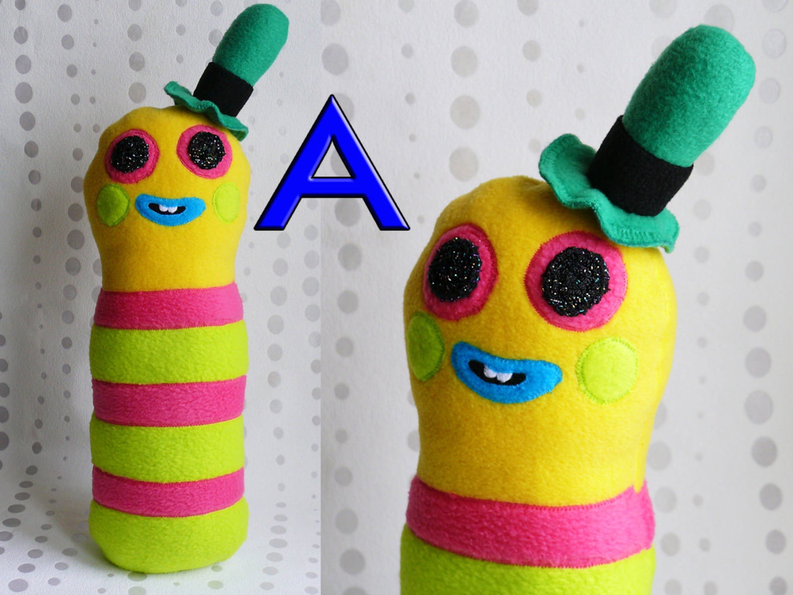 Mr. Dinkles Plush Toy, Soft Toy, Mr. Dinkles Felt Toy, Fleece Toy ...
