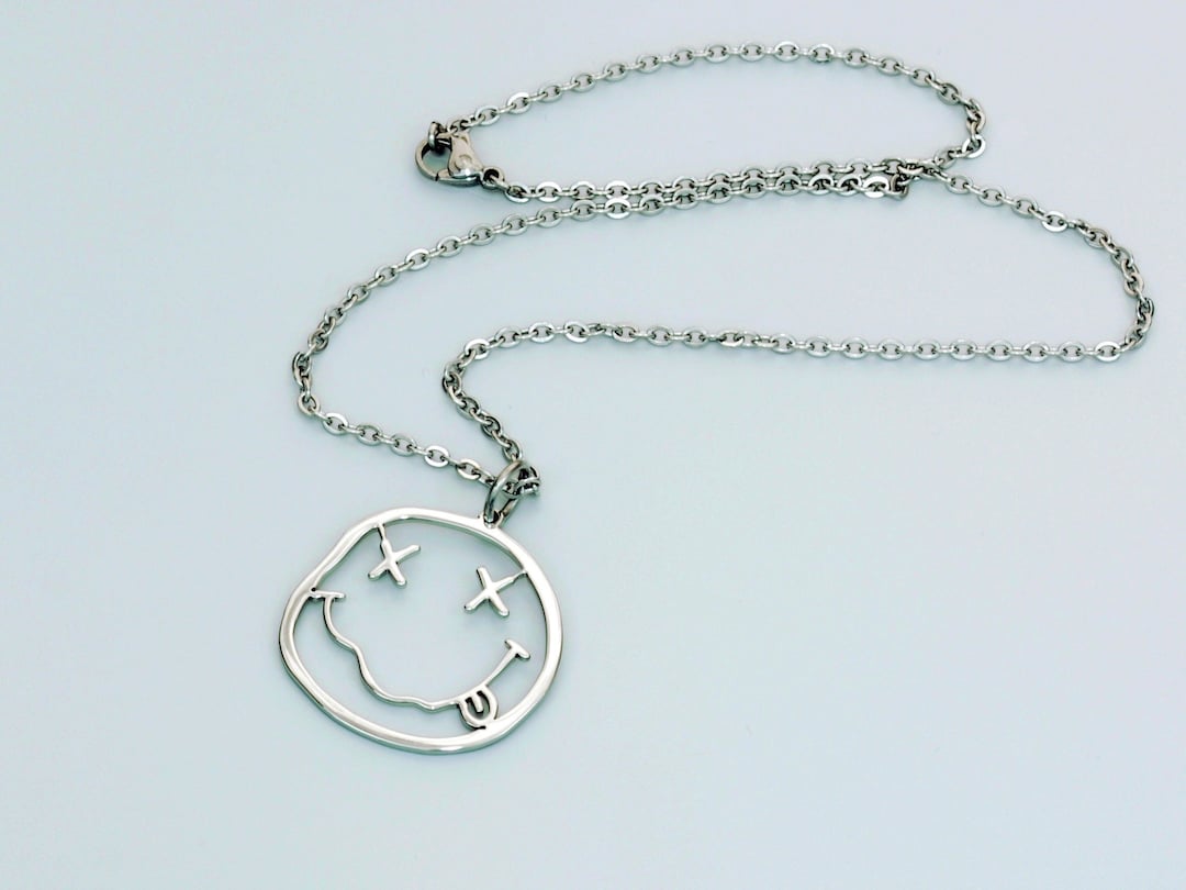 Nirvana Necklace Nirvana Logo Pendant, Kurt Cobain Stainless Steel ...