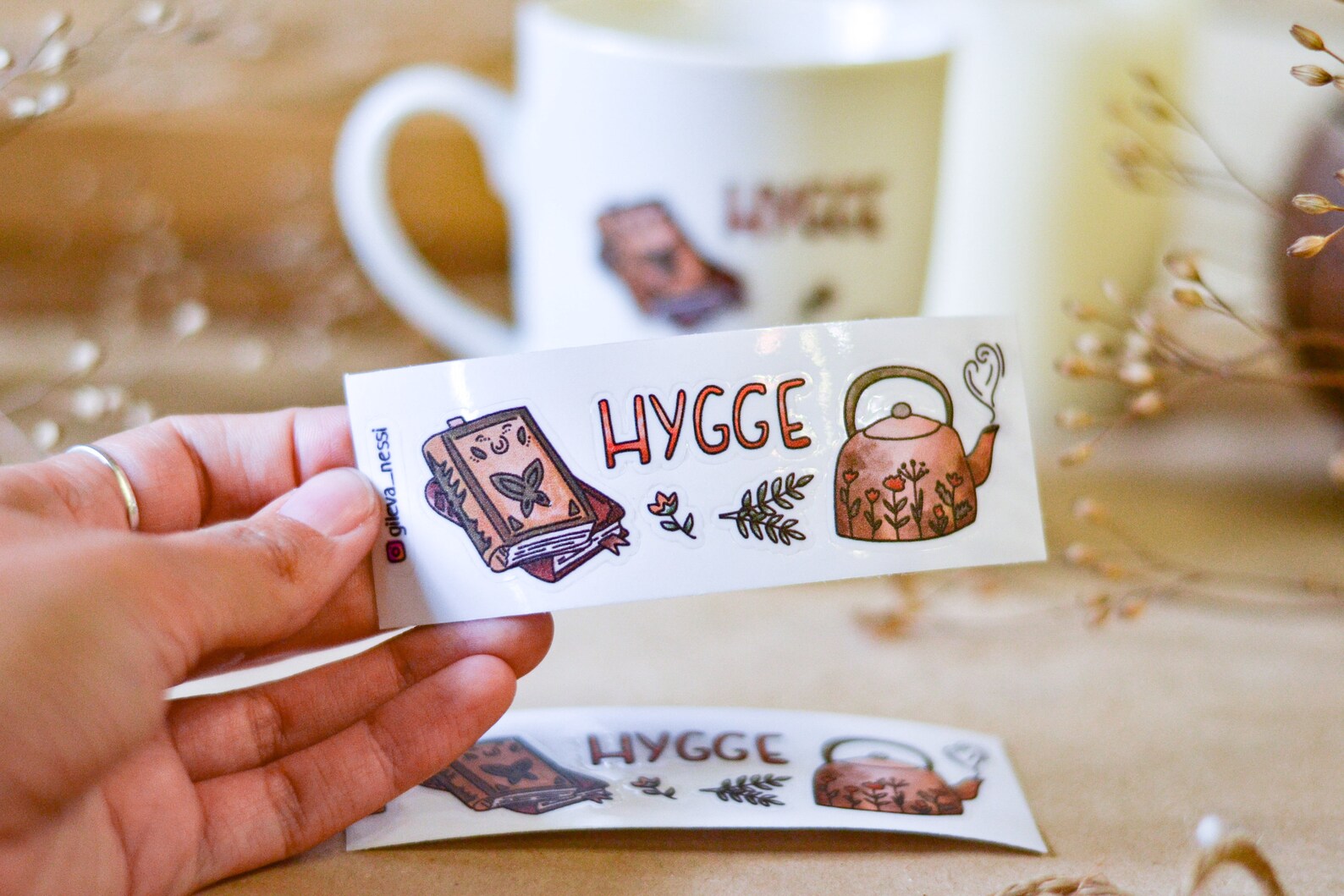 Hygge Stickers | Nature Stickers | Fall Stickers | Cozy Stickers ...