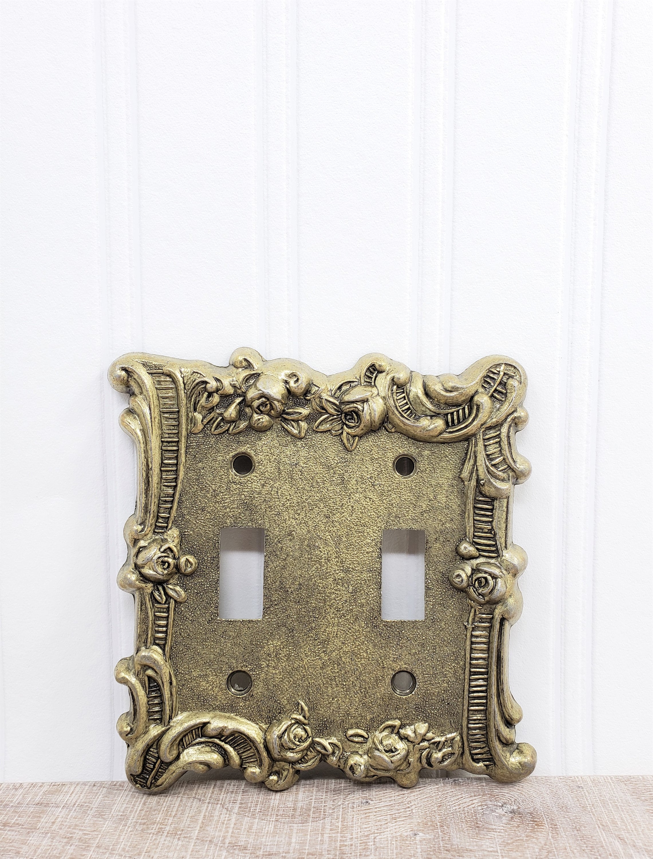 Vintage Double Switch Plate With Roses Switch Plate Cover - Etsy