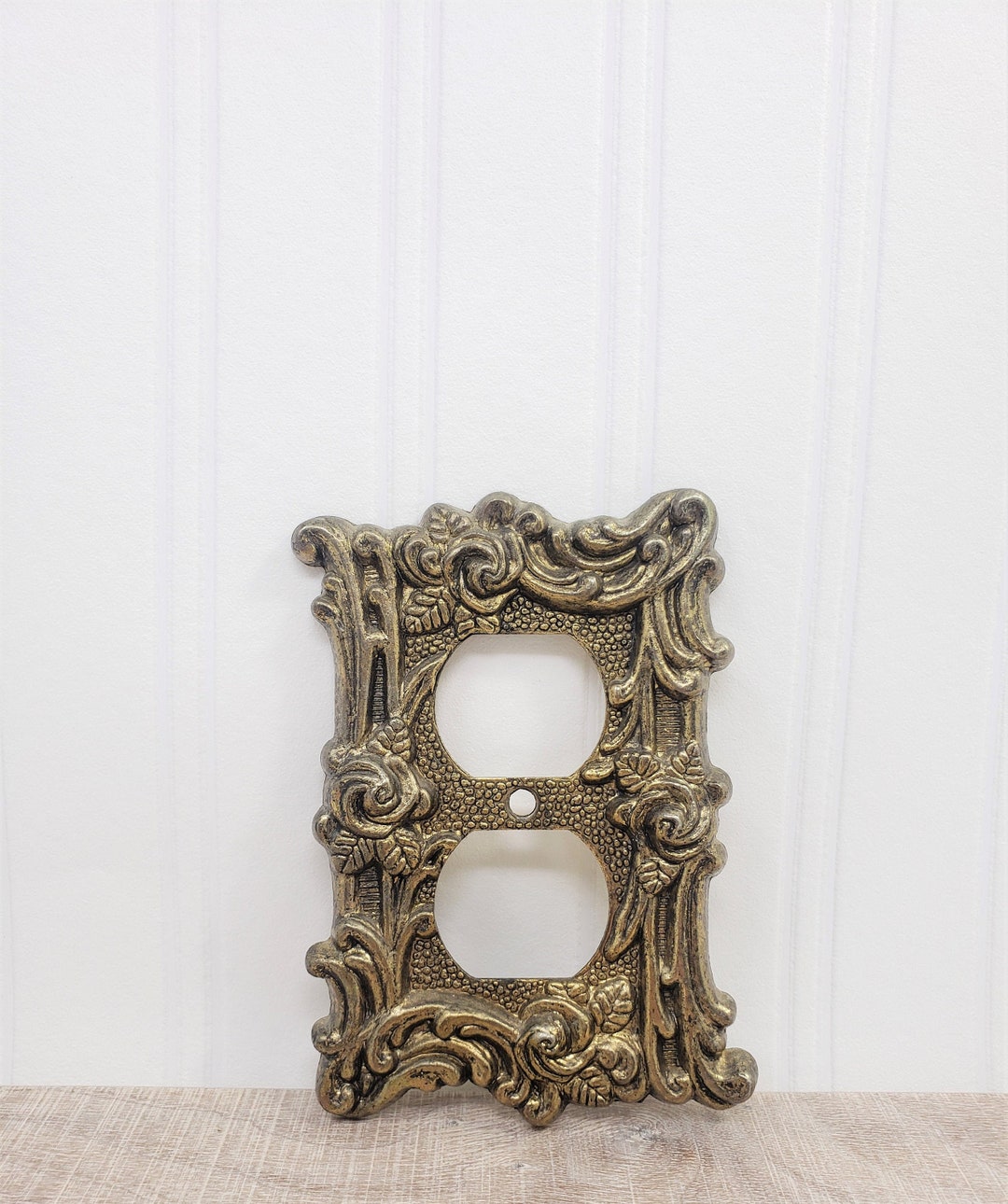 Vintage Outlet Cover, Rose Outlet Cover, Floral Outlet Cover, Style B ...