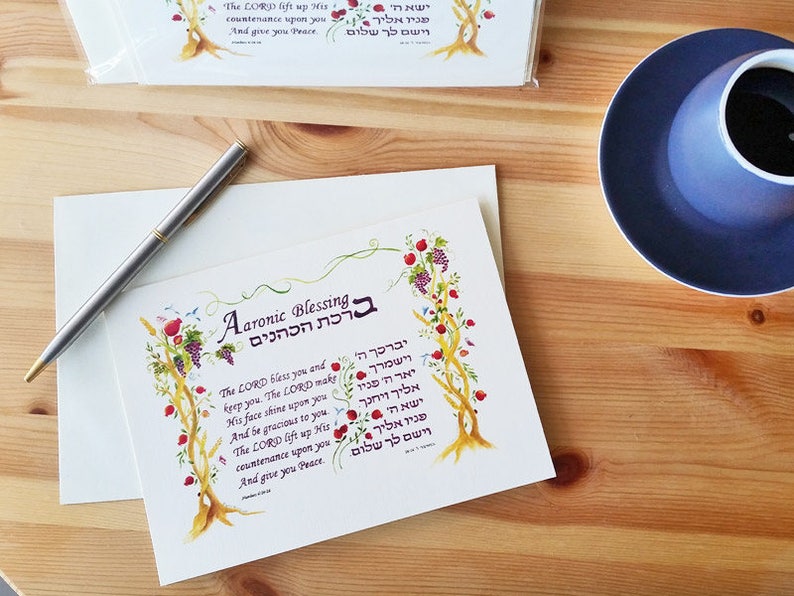 Aaronic Blessing Greeting Cards (priestly Blessing Card) "the Lord ...