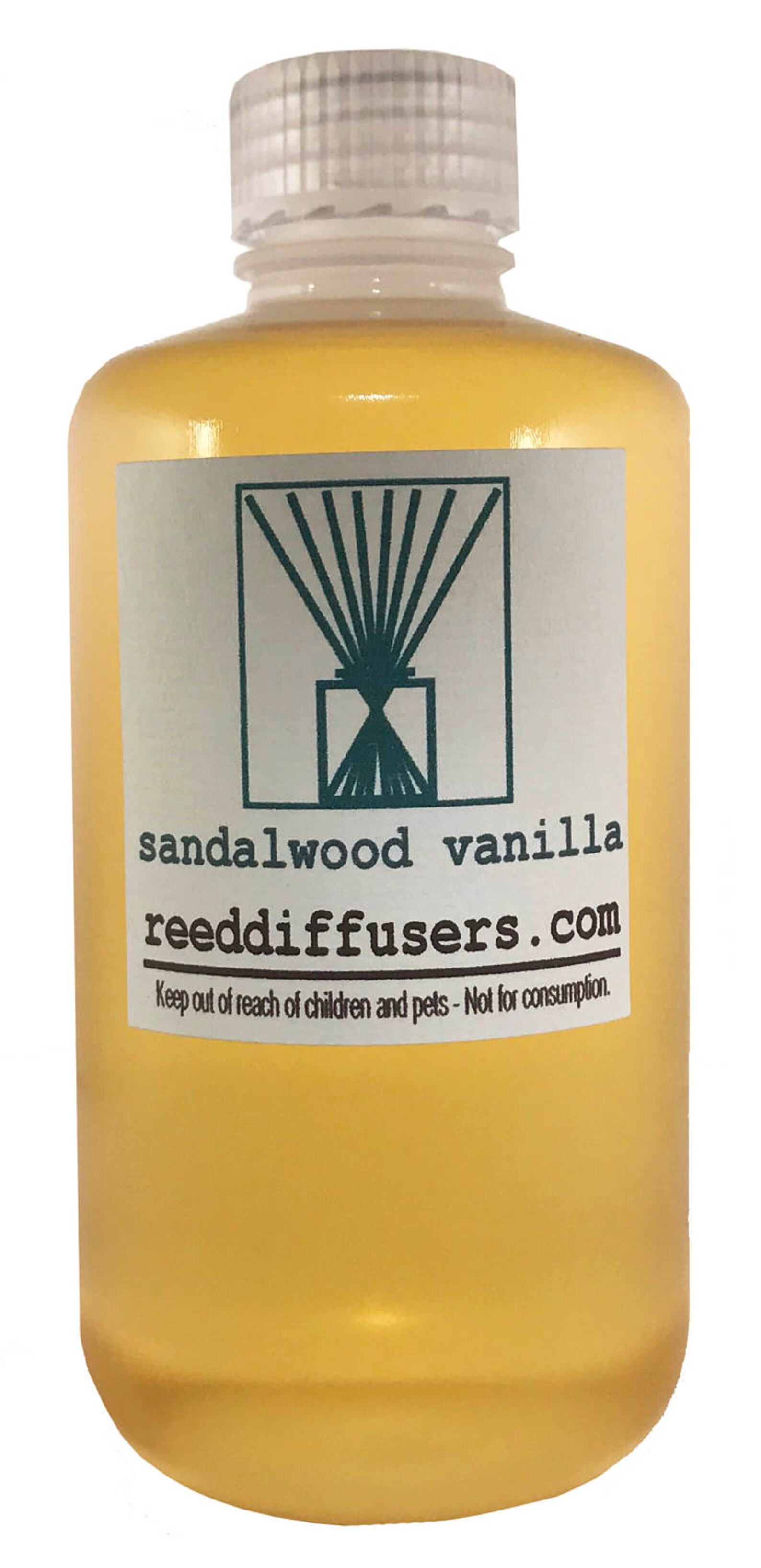 8 Oz Sandalwood Vanilla Fragrance Reed Diffuser Oil Refill - Made in ...