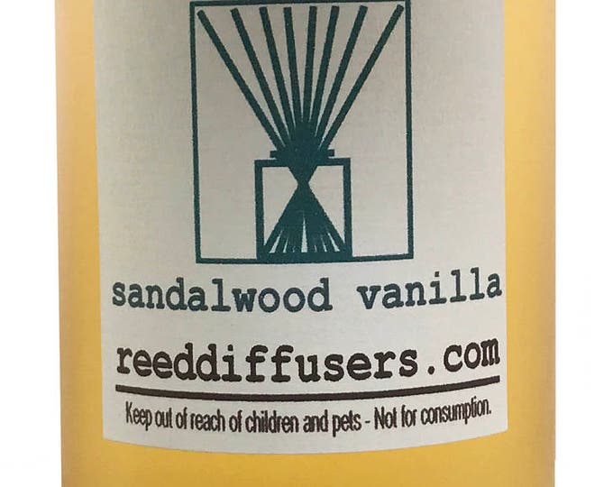 8 Oz Sandalwood Vanilla Fragrance Reed Diffuser Oil Refill - Etsy