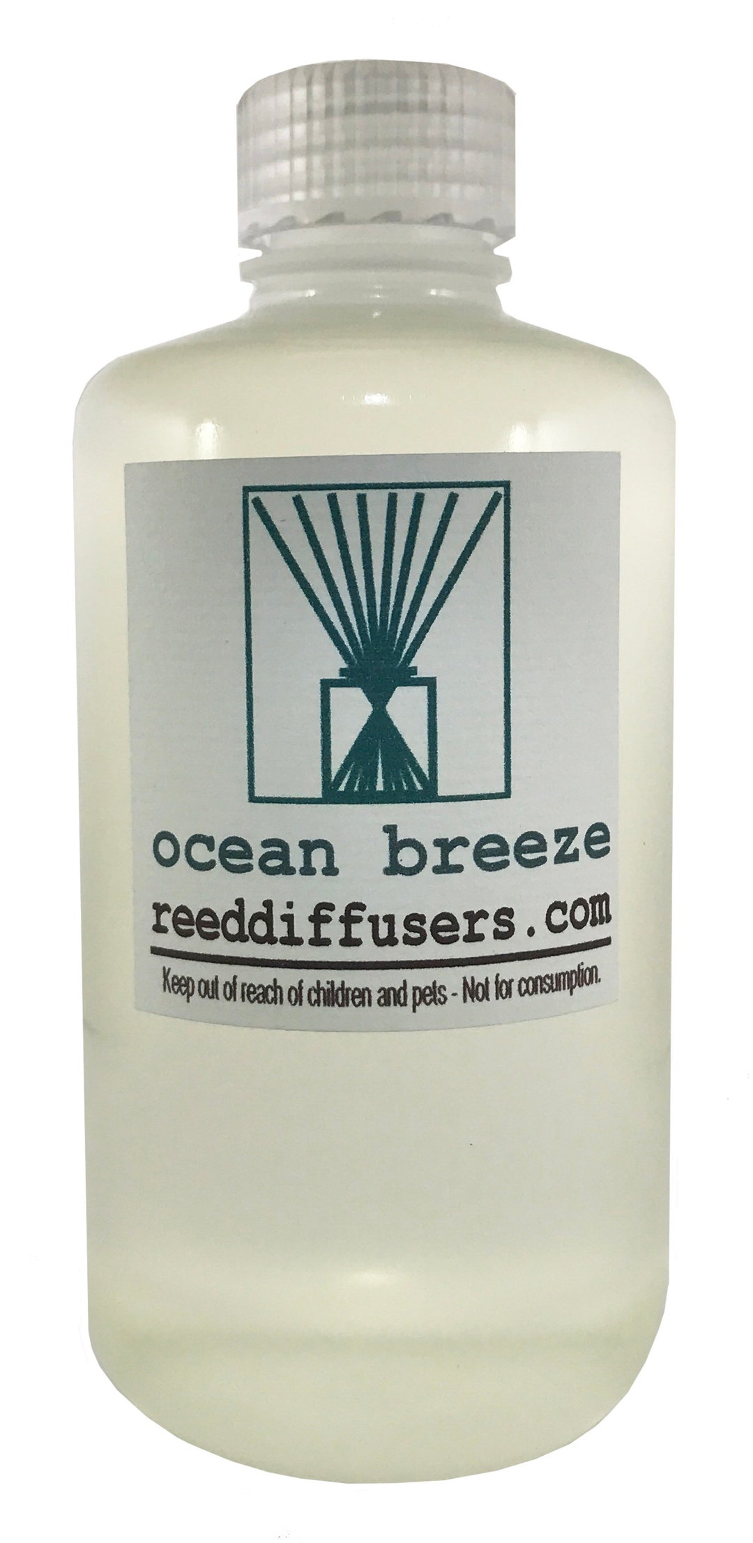 16 Oz Ocean Breeze Fragrance Reed Diffuser Oil Refill - Made in the USA ...