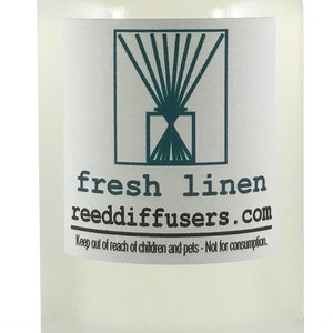 16 Oz Fresh Linen Fragrance Reed Diffuser Oil Refill - Made in the USA ...