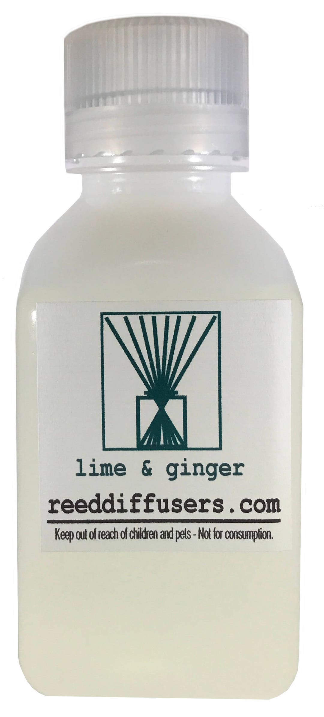 8 Oz Lime and Ginger Fragrance Reed Diffuser Oil Refill With Reeds ...