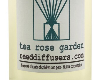 8 Oz Tea Rose Garden Fragrance Reed Diffuser Oil Refill Made | Etsy