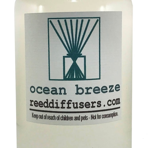 8 Oz Ocean Breeze Fragrance Reed Diffuser Oil Refill Made in - Etsy