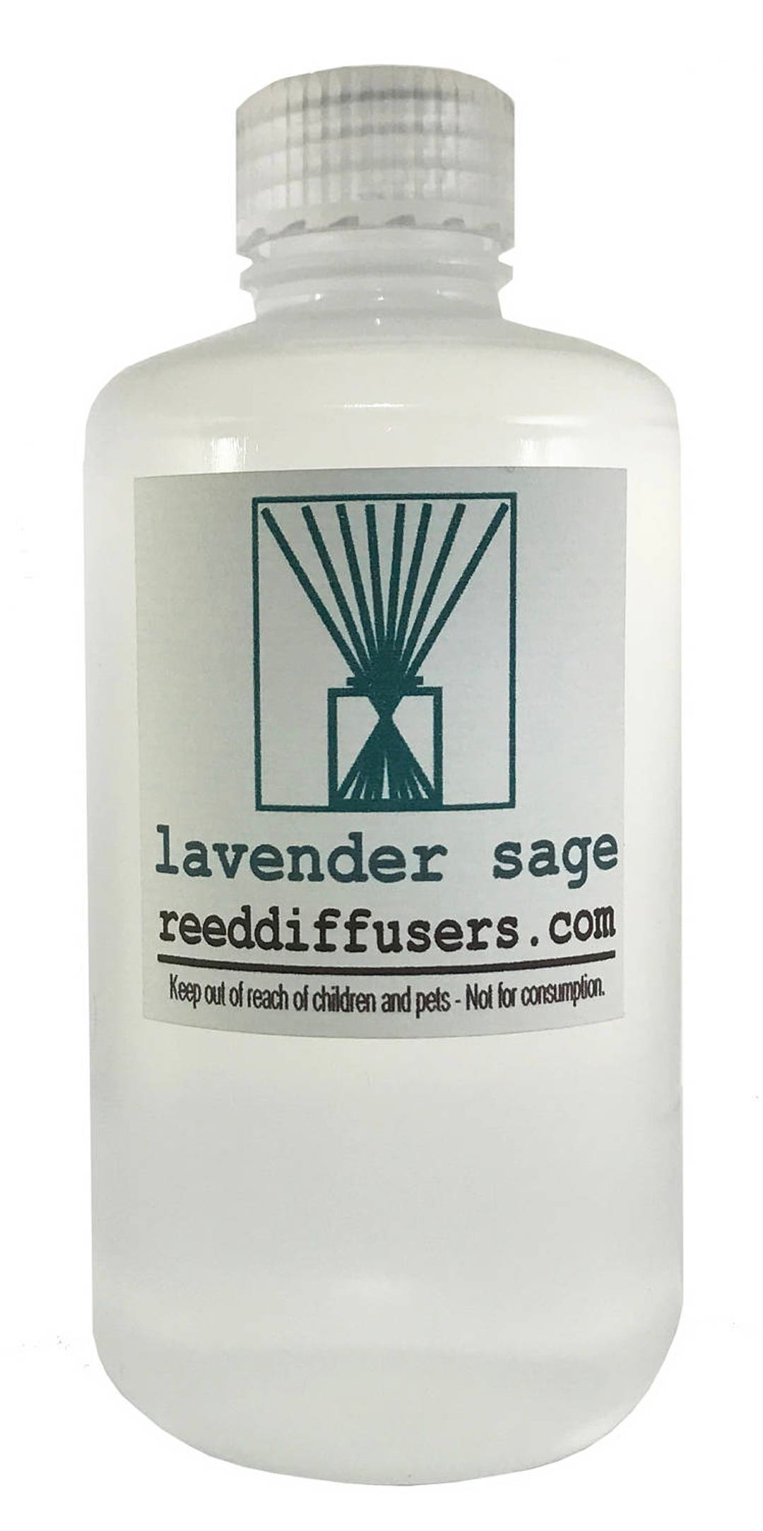8 Oz Lavender Sage Fragrance Reed Diffuser Oil Refill With Reeds Made ...