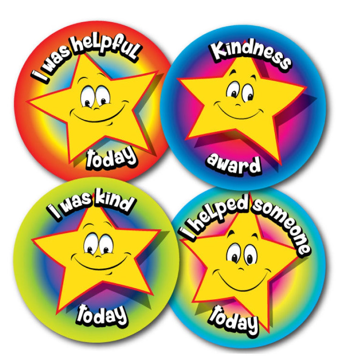Kindness & Helpful Award Stickers Schoolsteachers Children - Etsy