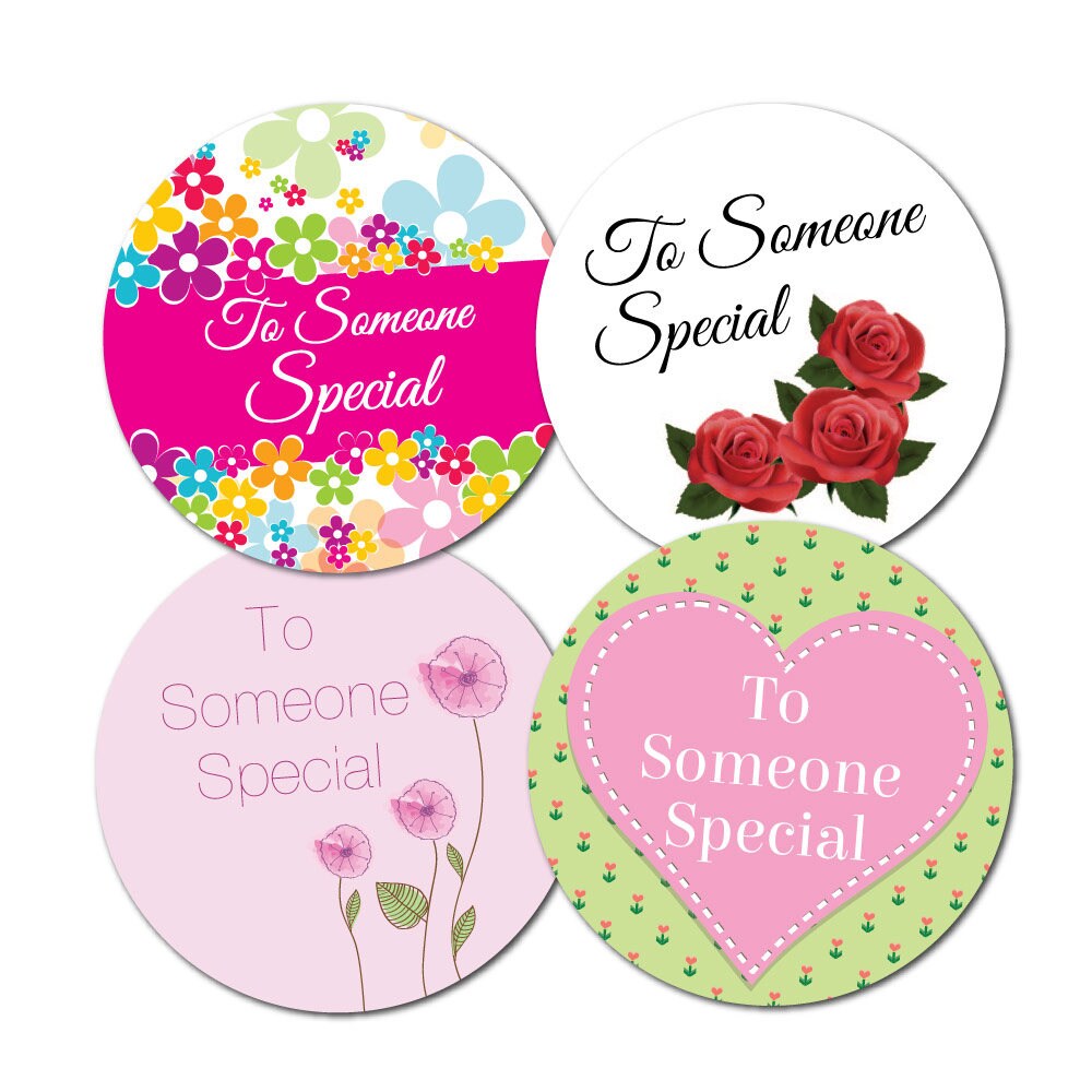 To Someone Special Stickers 4 designs per pack 60mm | Etsy
