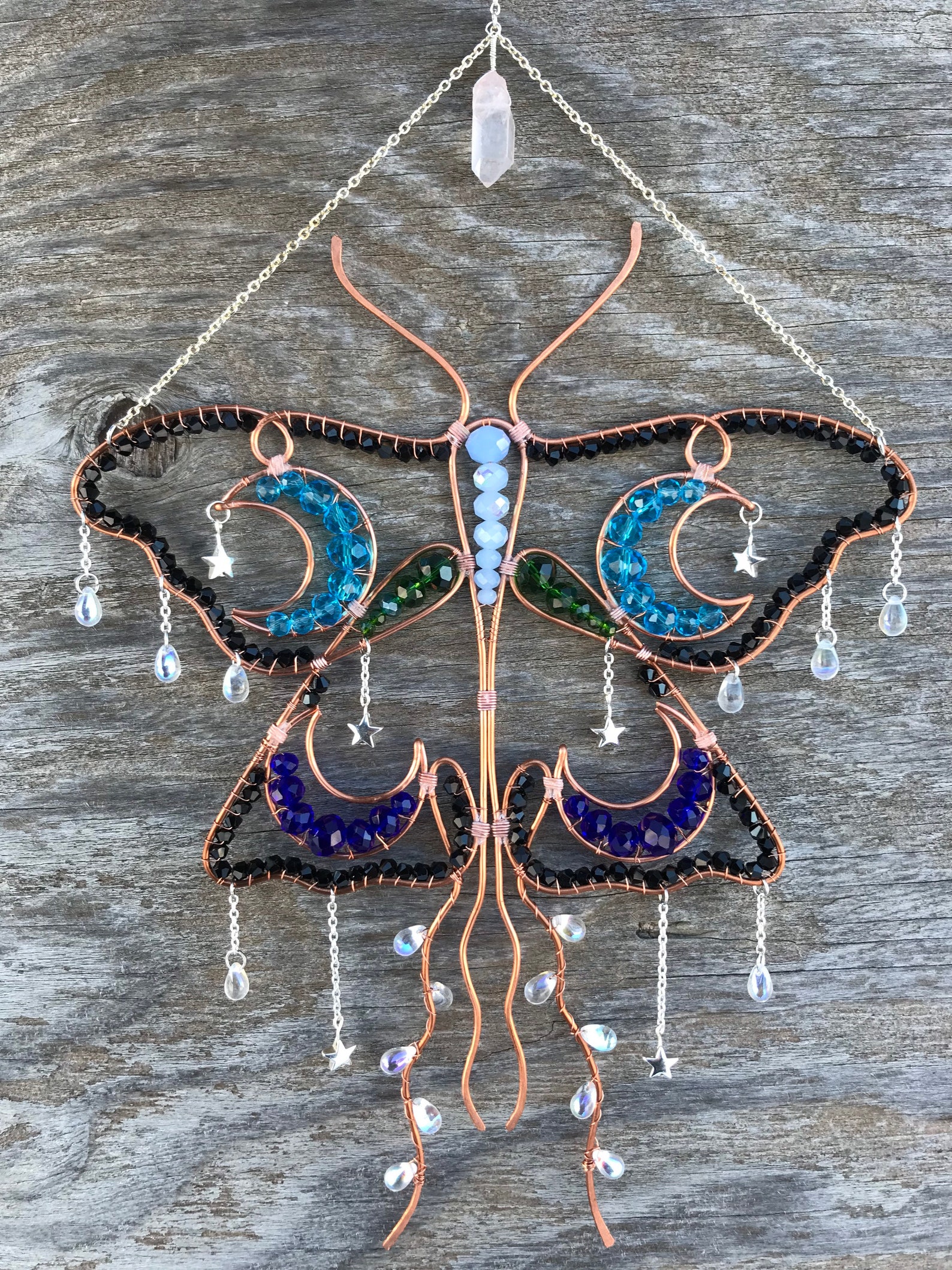 Blue Butterfly Sun Catcher - Etsy